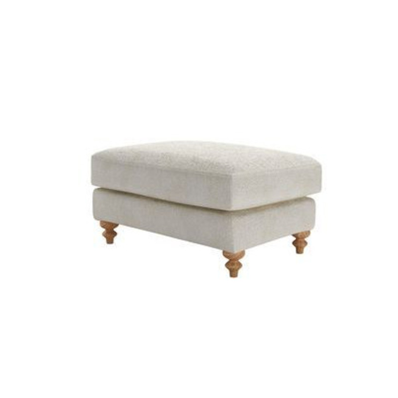 Teddy Large Rectangular Footstool in Oyster Luxe Boucle - sofa.com by ...