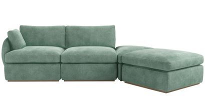 Ren LHF Modular Sofa in Sea Foam Aquaclean Clever Canvas - sofa.com by ...