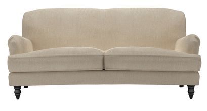 Snowdrop 3 Seat Sofa (breaks down) in Cashew Baylee Viscose Linen ...