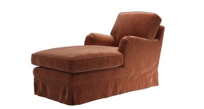 Bluebell Skirted Cover Chaise Armchair in Koi House Soft Touch - sofa.com by sofa.com | ufurnish.com