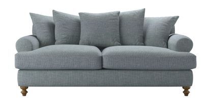 Teddy 3 Seat Sofa Bed in Cornflower Silky Jacquard Weave - sofa.com by sofa.com | ufurnish.com