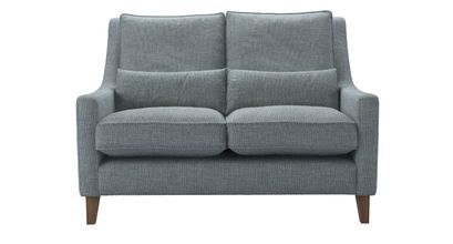 Iggy High Back 2 Seat Sofa in Cornflower Silky Jacquard Weave - sofa.com by sofa.com | ufurnish.com