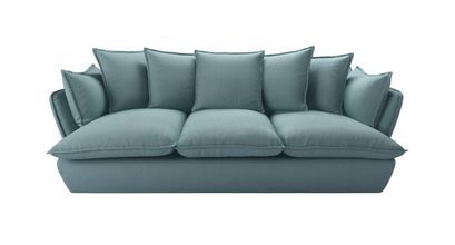 Malibu 4 Seat Sofa in Lagoon Brushed Linen Cotton - sofa.com by sofa ...