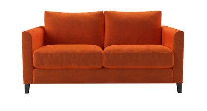 Izzy 2 Seat Sofa in Paprika Smart Velvet - sofa.com by sofa.com ...