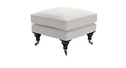 Bluebell Small Square Footstool in Cloud Aquaclean Clever Boucle - sofa ...