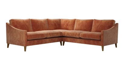 Iggy Medium Corner Sofa in Pomegranate Bubble Velvet - sofa.com by sofa ...