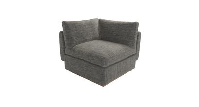 Ren Corner Unit in Liquorice Baylee Multi-Tone Viscose Linen - sofa.com ...
