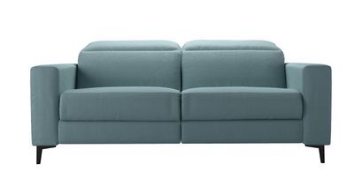 Ezra 2 Seat Recliner Sofa in Lagoon Brushed Linen Cotton - sofa.com by ...