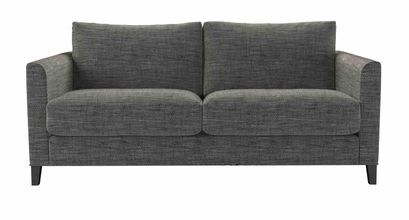 Izzy 2.5 Seat Sofa in Liquorice Baylee Multi-Tone Viscose Linen - sofa ...