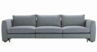 Tiffany 3 Seat Sofa in Cornflower Silky Jacquard Weave - sofa.com by sofa.com | ufurnish.com
