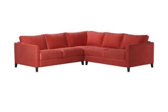 Izzy Small Corner Sofa in Wild Raspberry Smart Velvet - sofa.com by ...