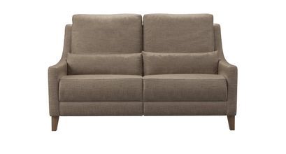 High Back Iggy 2 Seat Recliner Sofa in Greige Florence Textured Weave ...