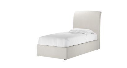 Thea Single Ottoman Bed in Cloud Aquaclean Clever Boucle - sofa.com by ...