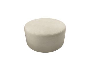 Luna Large Round Footstool in Pampas Hygge Smart Linen - sofa.com by ...