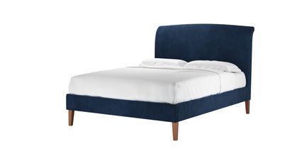 Thea King Bed in Harbour Aquaclean Clever Velvet - sofa.com by sofa.com ...