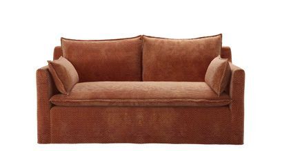 Anders 2 Seat Sofa bed in Pomegranate Bubble Velvet - sofa.com by sofa ...