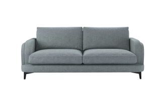 Boston Curved Arm 3 Seat Sofa in Cornflower Silky Jacquard Weave - sofa.com by sofa.com ...