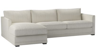 Aissa Large LHF Chaise Sofa in Clay House Herringbone Weave - sofa.com ...