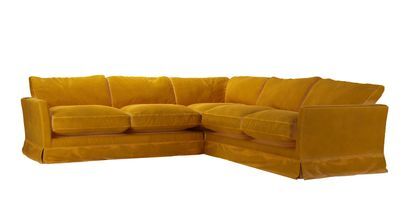 Otto Medium Corner Sofa in Amber Smart Velvet - sofa.com by sofa.com ...