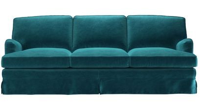 Bluebell Skirted Cover 4 Seat Sofa in Neptune Smart Velvet - sofa.com by sofa.com | ufurnish.com