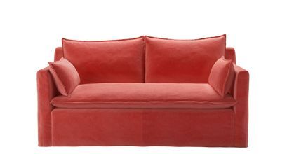 Anders 2 Seat Sofa in Dusty Rose Cotton Matt Velvet - sofa.com by sofa ...