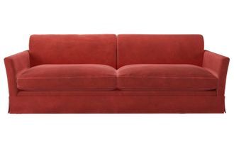 Otto 4 Seat Sofa in Wild Raspberry Smart Velvet - sofa.com by sofa.com ...