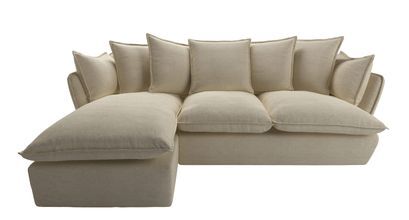 Malibu Medium LHF Chaise Sofa in Pampas Hygge Smart Linen - sofa.com by ...