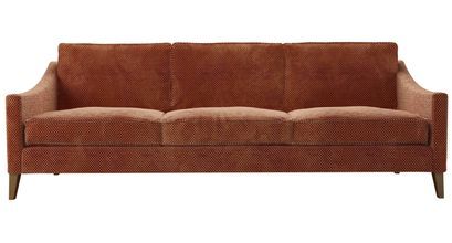 Iggy 4 Seat Sofa in Pomegranate Bubble Velvet - sofa.com by sofa.com ...
