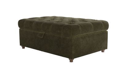 Valentin Medium Rectangular Storage Footstool in Juniper Aquaclean ...