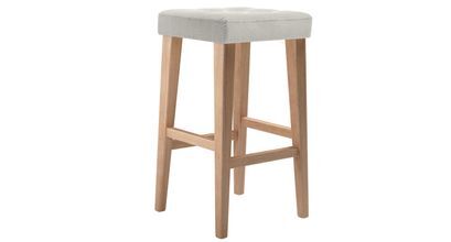 Buttons Tall Stool in Clay House Herringbone Weave - sofa.com by sofa.com | ufurnish.com