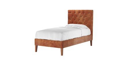 Rosalie 130cm Single Bed in Pomegranate Bubble Velvet - sofa.com by ...