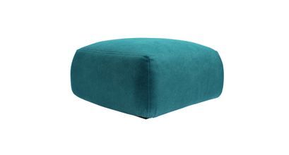 Carmel Medium Square Footstool in Neptune Smart Velvet - sofa.com by ...