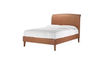 Thea Double Bed in Cognac Grain Leather - sofa.com by sofa.com ...