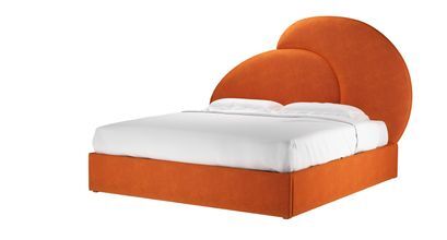 Harmony Super King Ottoman Bed in Paprika Smart Velvet - sofa.com by ...