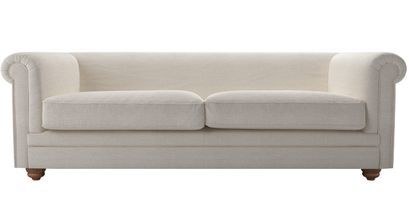 Patrick Unbuttoned 3 Seat Sofa in Chalk Hygge Smart Linen - sofa.com by ...