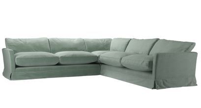 Otto Large Corner Sofa in Sage Smart Velvet - sofa.com by sofa.com ...
