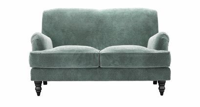Snowdrop 2 Seat Sofa (breaks down) in Peppermint Bubble Velvet - sofa ...