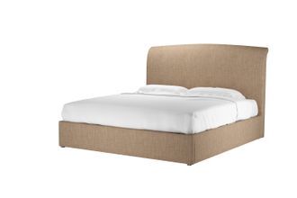 Thea Super King Ottoman Bed in Driftwood Baylee Multi-Tone Viscose ...