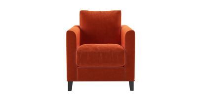 Izzy Armchair in Burnt Orange Velvet - sofa.com by sofa.com | ufurnish.com