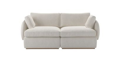 Ren 2 Seat Sofa in Cloud Aquaclean Clever Boucle - sofa.com by sofa.com ...