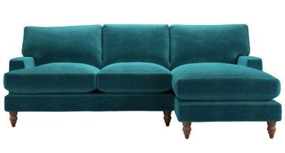 Isla Medium RHF Chaise Sofa in Neptune Smart Velvet - sofa.com by sofa.com | ufurnish.com