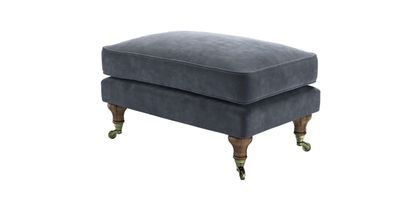 Bluebell Medium Rectangular Footstool in Grey Velvet - sofa.com by sofa ...