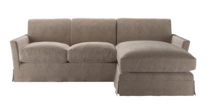 Otto Medium RHF Chaise Sofa in Doe House Soft Touch - sofa.com by sofa ...