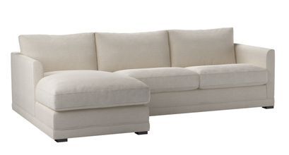 Aissa Medium LHF 2.5 Seat Storage Chaise Sofa bed in Chalk Hygge Smart Linen - sofa.com by sofa ...