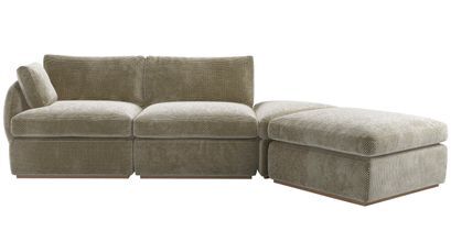 Ren LHF Modular Sofa in Cappuccino Bubble Velvet - sofa.com by sofa.com ...