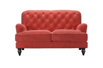 Snowdrop Button Back 2 Seat Sofa (breaks down) in Wild Raspberry Smart ...