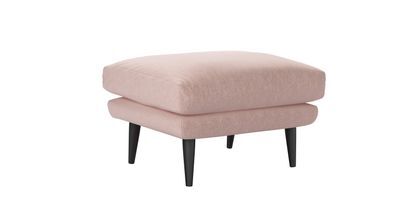 Holly Medium Rectangular Footstool in Pavilion Pink Brushstroke - sofa ...