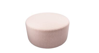Luna Large Round Footstool in Pavilion Pink Brushstroke - sofa.com by ...