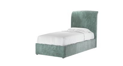 Thea Single Ottoman Bed in Peppermint Bubble Velvet - sofa.com by sofa ...