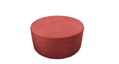 Luna Large Round Storage Footstool in Indian Summer Easy Cotton - sofa ...